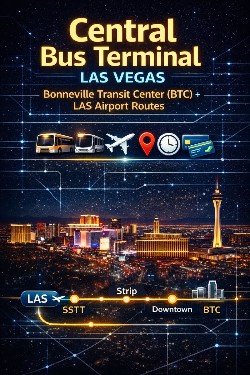 Central Bus Terminal Las Vegas: Bonneville Transit Center (BTC) Guide ...